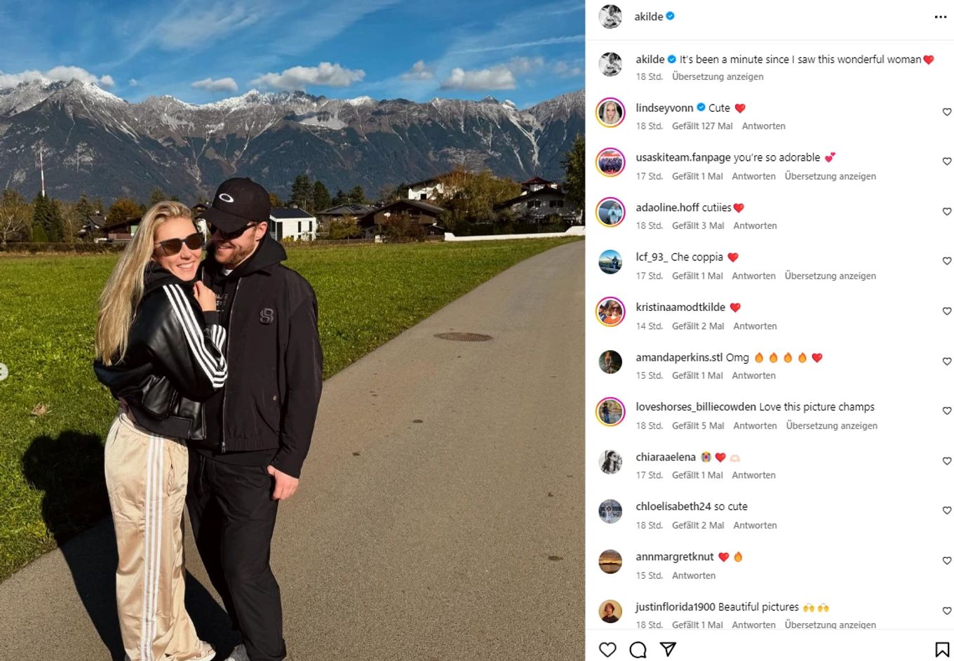 Ski-Traumpaar Mikaela Shiffrin und Aleksander Kilde wiedervereint | Nau.ch