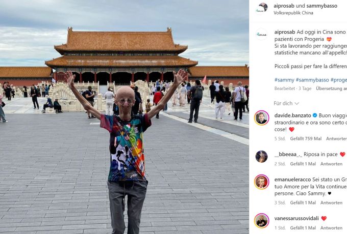 Sammy Basso stirbt nach Klagen über Unwohlsein | Nau.ch