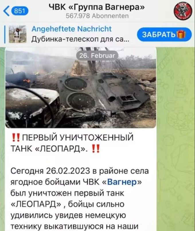 Ukraine-Krieg: Wagner-Söldner prahlen mit Fake-Panzer-Zerstörung | Nau.ch