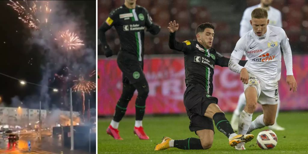 FCZ: Fans feuern Spieler mit Feuerwerk an