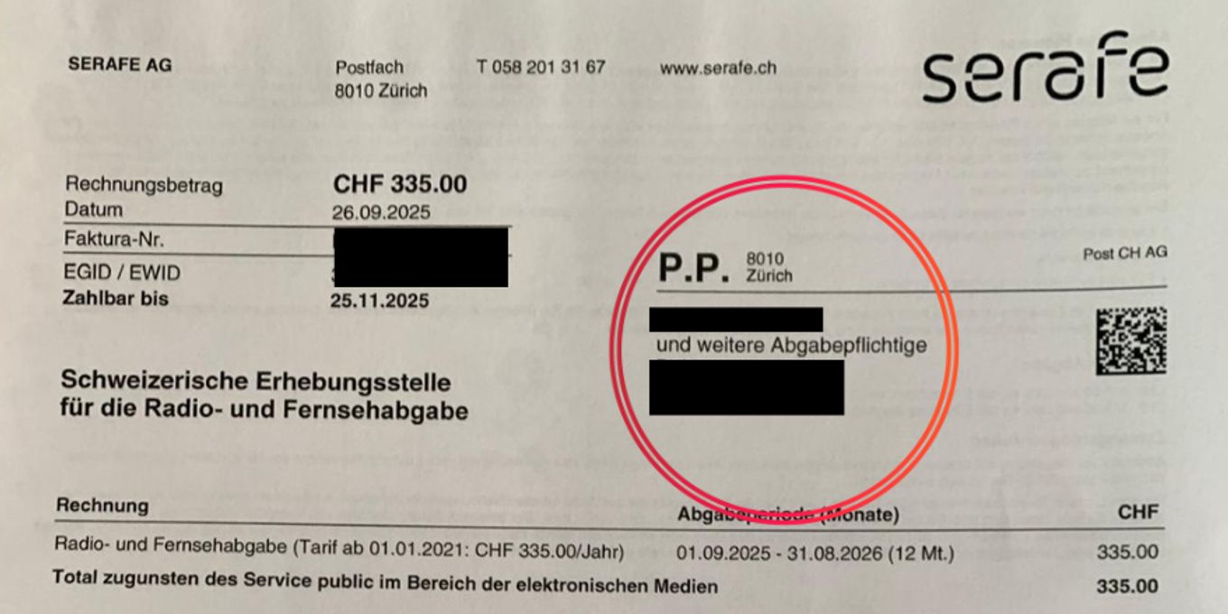 Serafe nennt Schweizer «weiterer Abgabepflichtiger» statt beim Namen ...