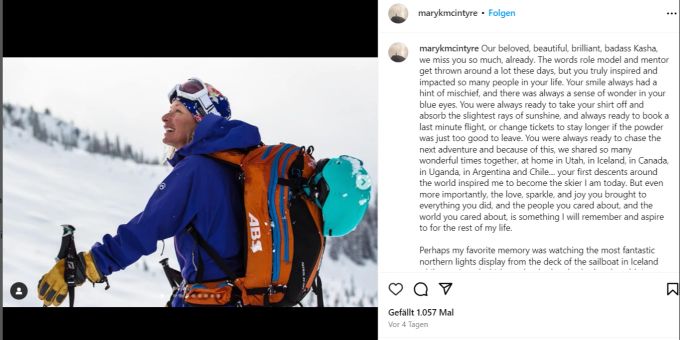 US-Ski-Legende Rigby stirbt bei Lawinenabgang im Kosovo | Nau.ch