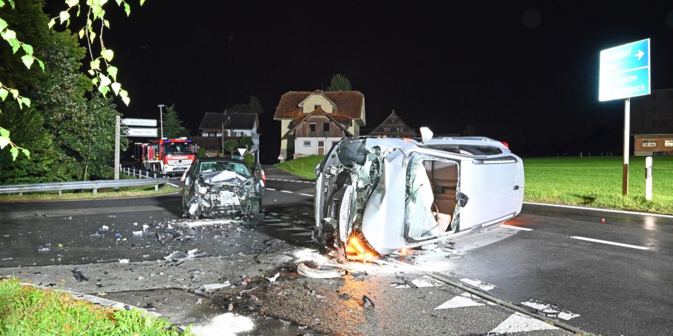 Neuenkirch LU: Frontalkollision fordert zwei verletzte Personen | Nau.ch