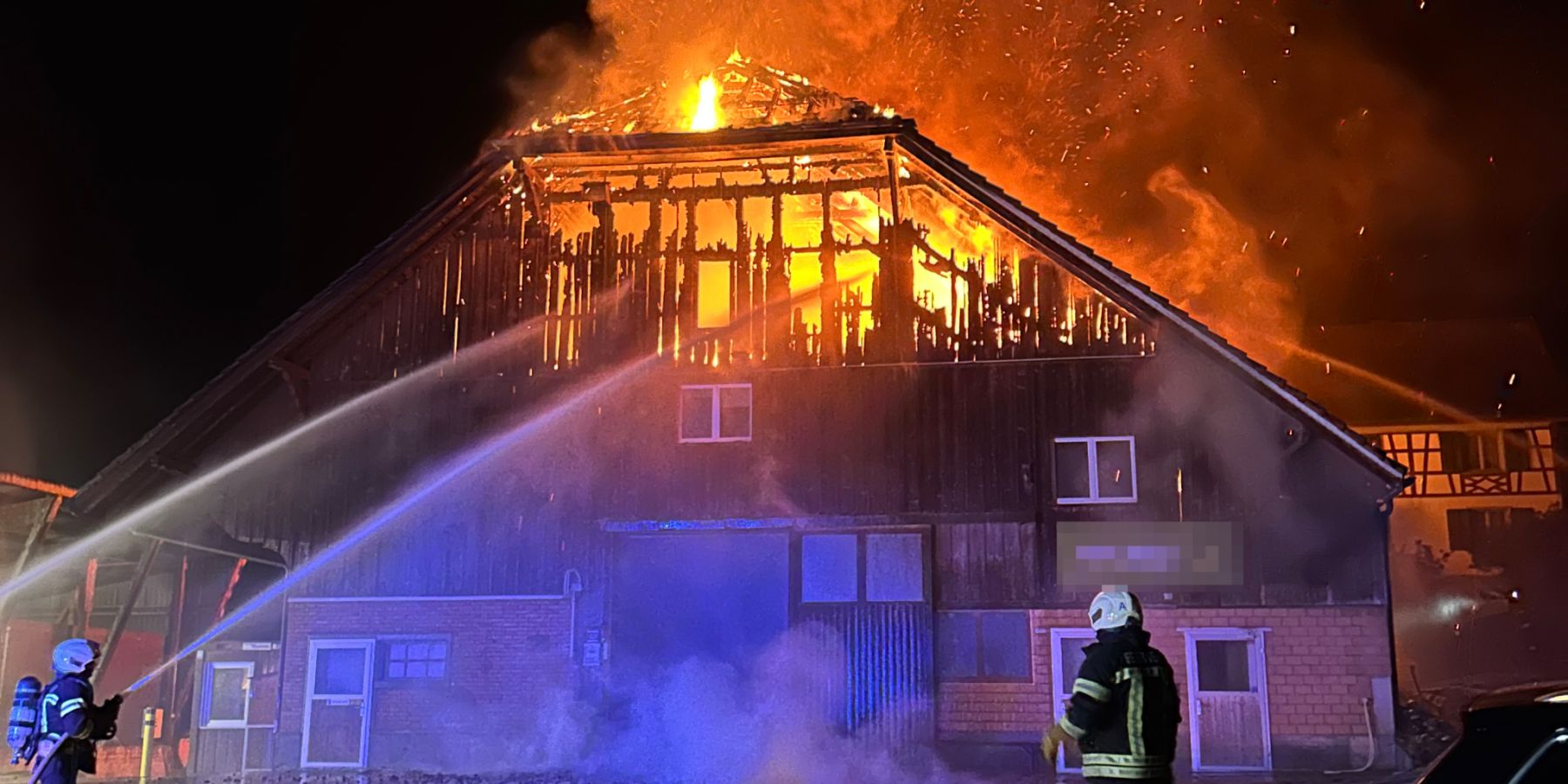 Mettlen TG: Scheune und Hofladen nach Brand zerstört | Nau.ch