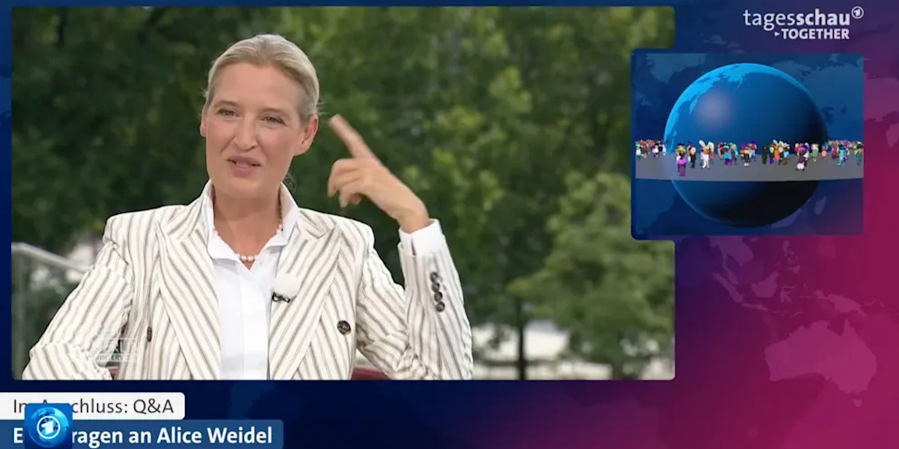 Alice Weidel: Demonstranten crashen Interview im TV | Nau.ch