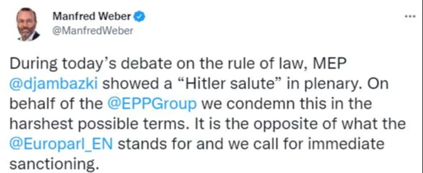 Angel Dschambaski zeigt Hitlergruss im Europaparlament | Nau.ch