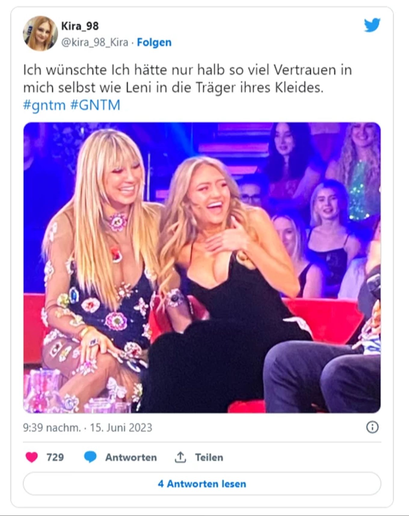 Heidi Klum Gntm Outfit Von Tochter Leni Sorgt Für Spott Nauch 4629
