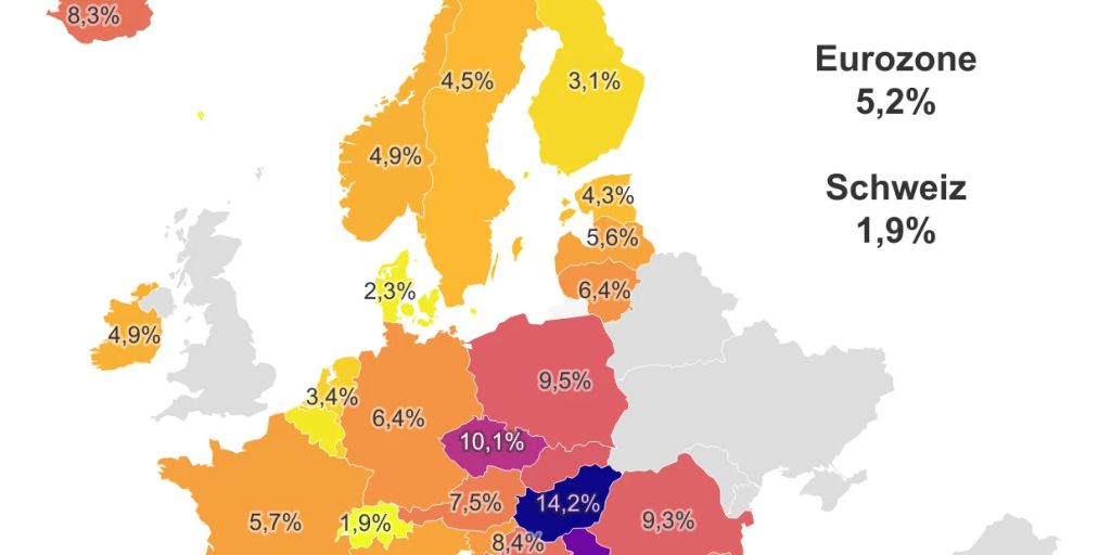 Inflation im Euroraum geht leicht zurück Inflation im Euroraum geht leicht zurück