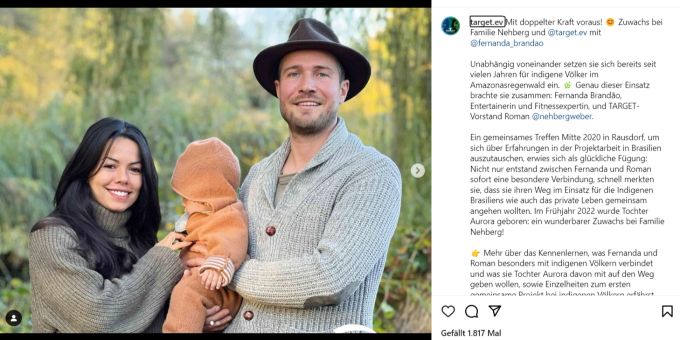 Fernanda Brandão ist wieder schwanger und erwartet ihr zweites Kind ...