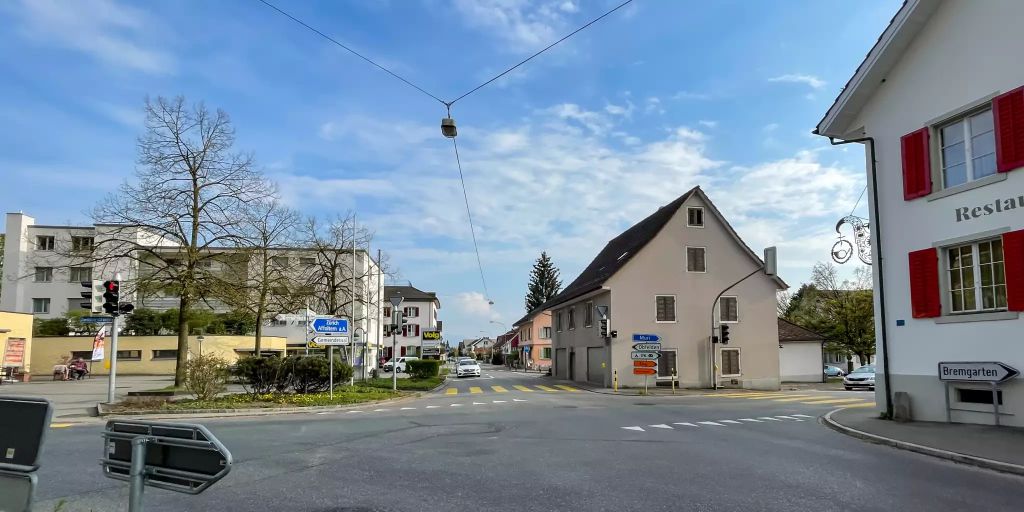 Einbahnverkehrssystem an der Affolternstrasse in Ottenbach