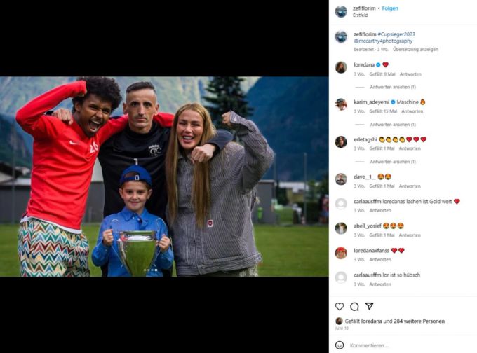 Loredana Zefi: Das läuft zwischen ihr und Profi-Kicker | Nau.ch