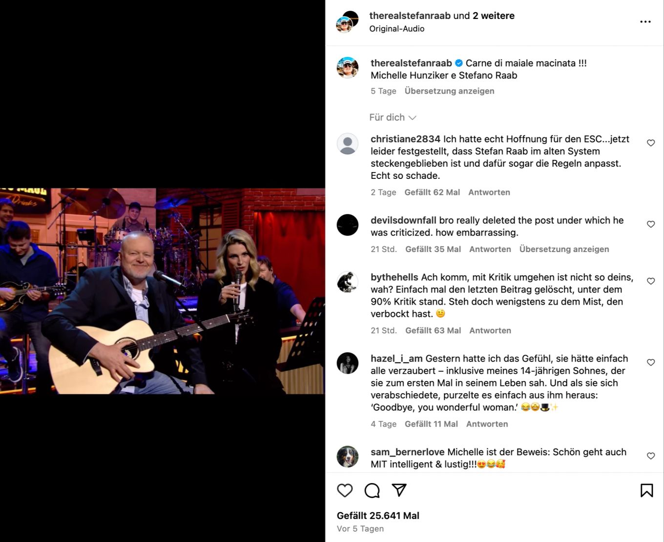 Michelle Hunziker zu Stefan Raab: «Bi äs Bärner Meitschi» | Nau.ch