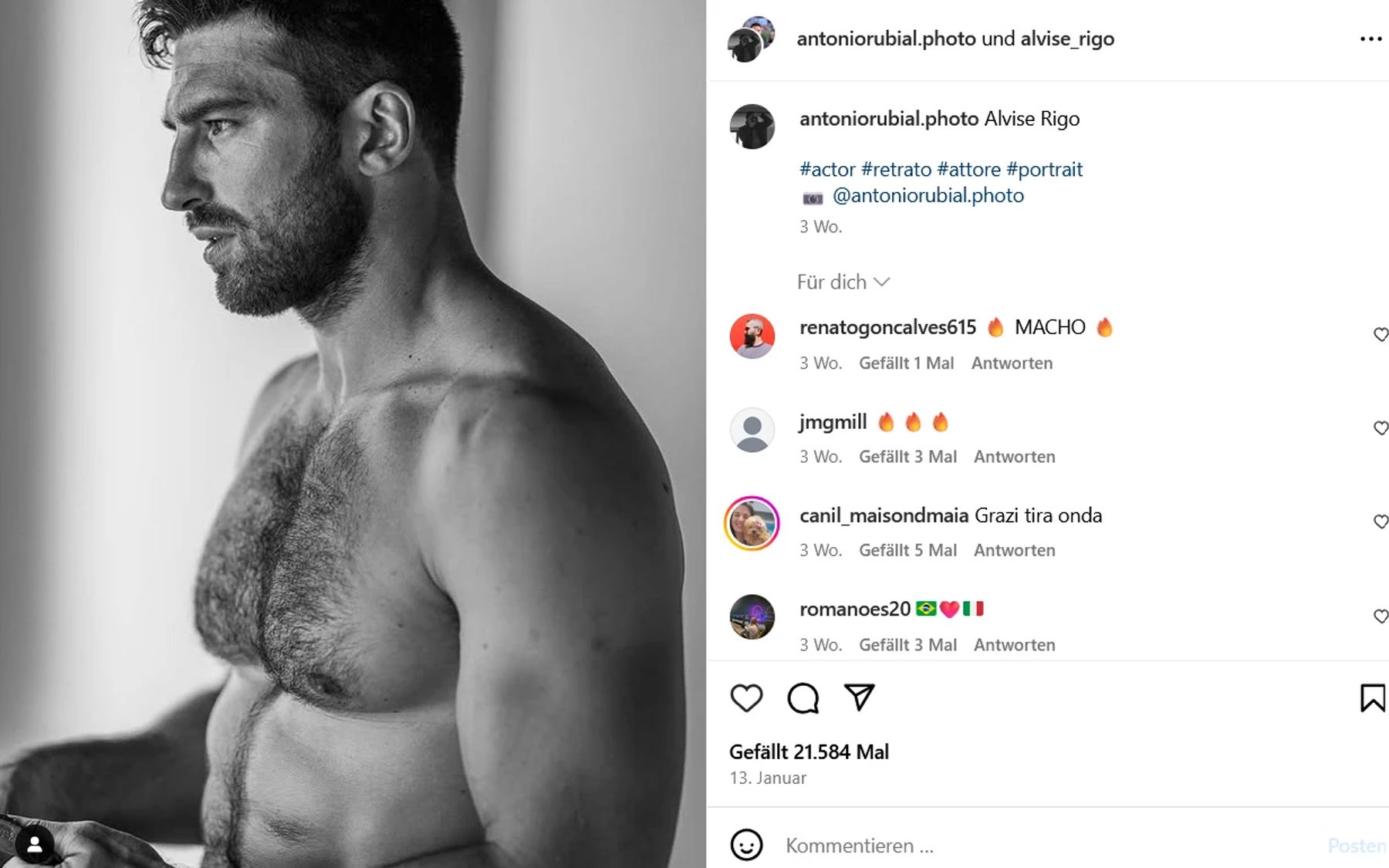 Liebt Michelle Hunziker Ex-Rugbyspieler und Model Alvise Rigo? | Nau.ch