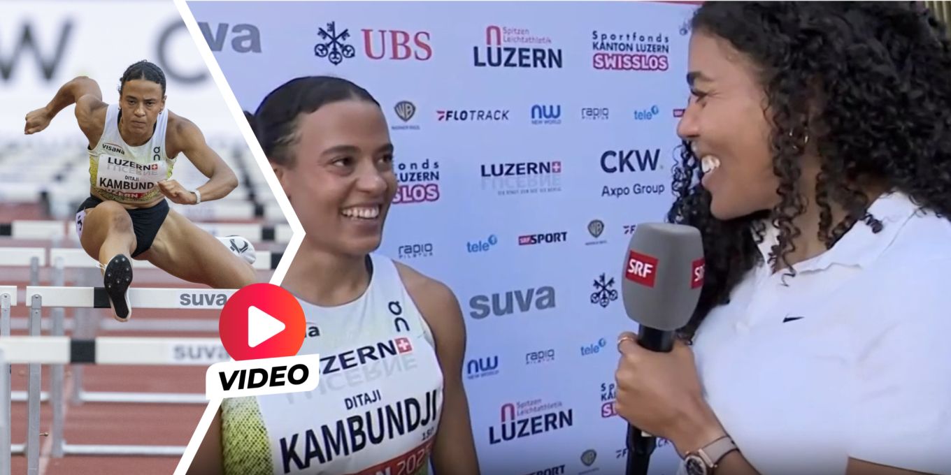 Hier interviewt Mujinga Kambundji Schwester Ditaji | Nau.ch