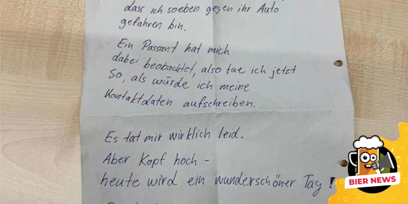 Fahrerflucht mit «Trost-Sonne» auf hinterlassenem Zettel | Nau.ch