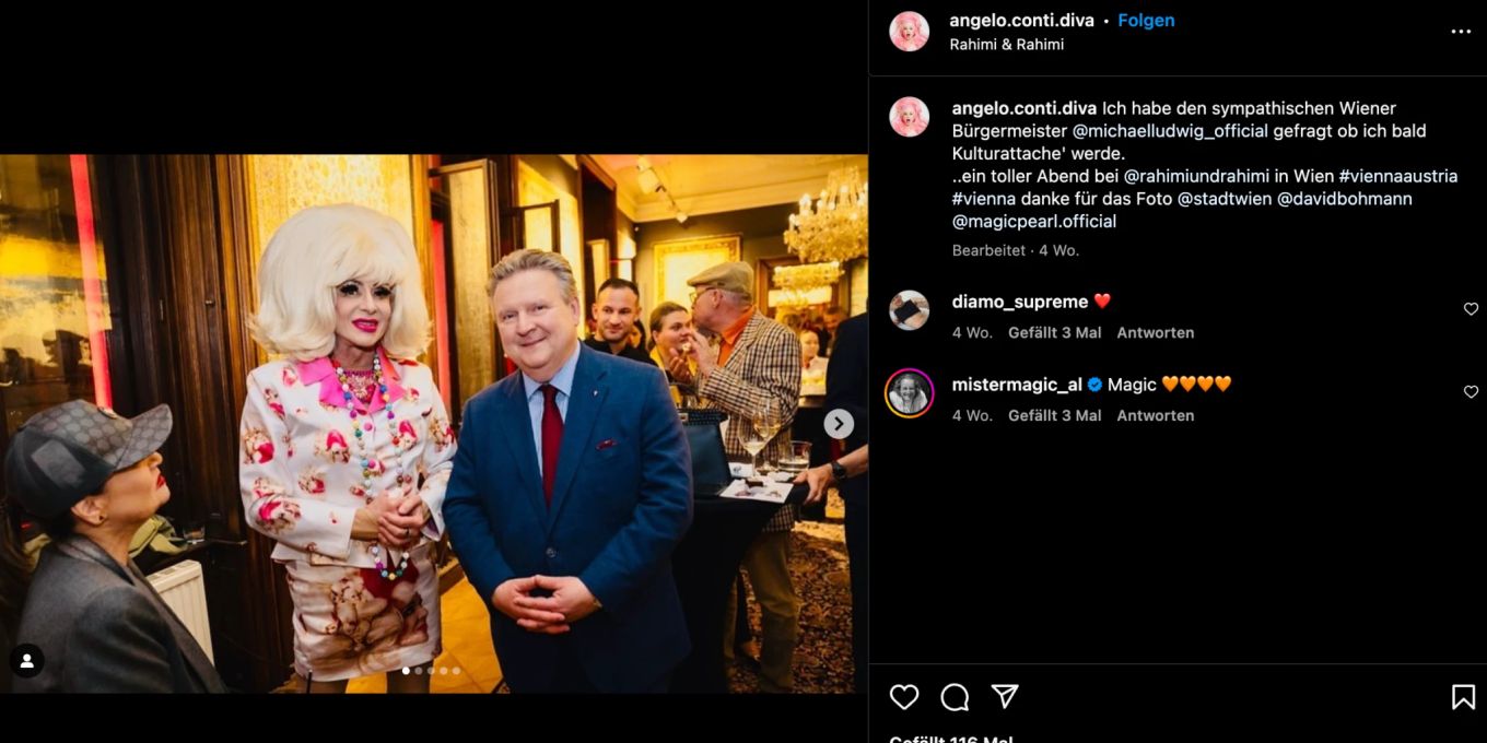 Drag-Künstler Angelo Conti überraschend gestorben | Nau.ch