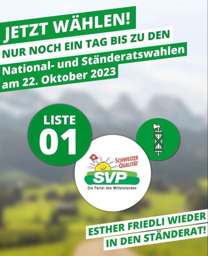 SVP Wil SG muss Kantonswappen auf Wahlplakaten überkleben | Nau.ch