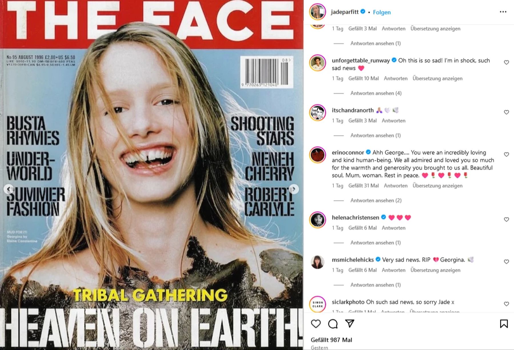 Georgina Cooper mit nur 46 Jahren gestorben | Nau.ch