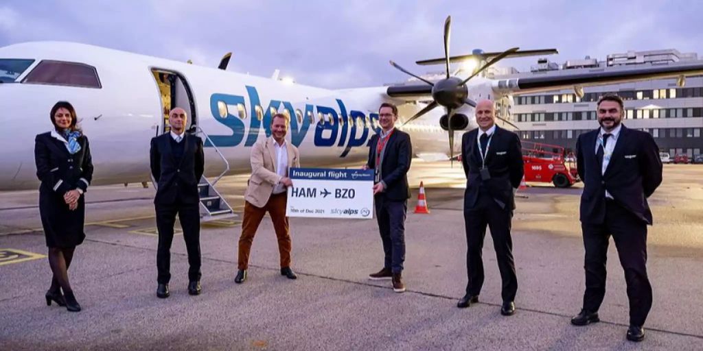 Neue Airline Sky Alps feiert ihren ersten Streckenflug