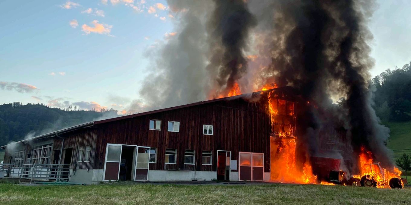 Brennende Scheune in Dagmersellen LU | Nau.ch