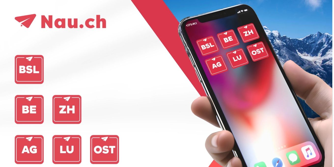 Nau media AG lanciert sechs regionale Apps | Nau.ch