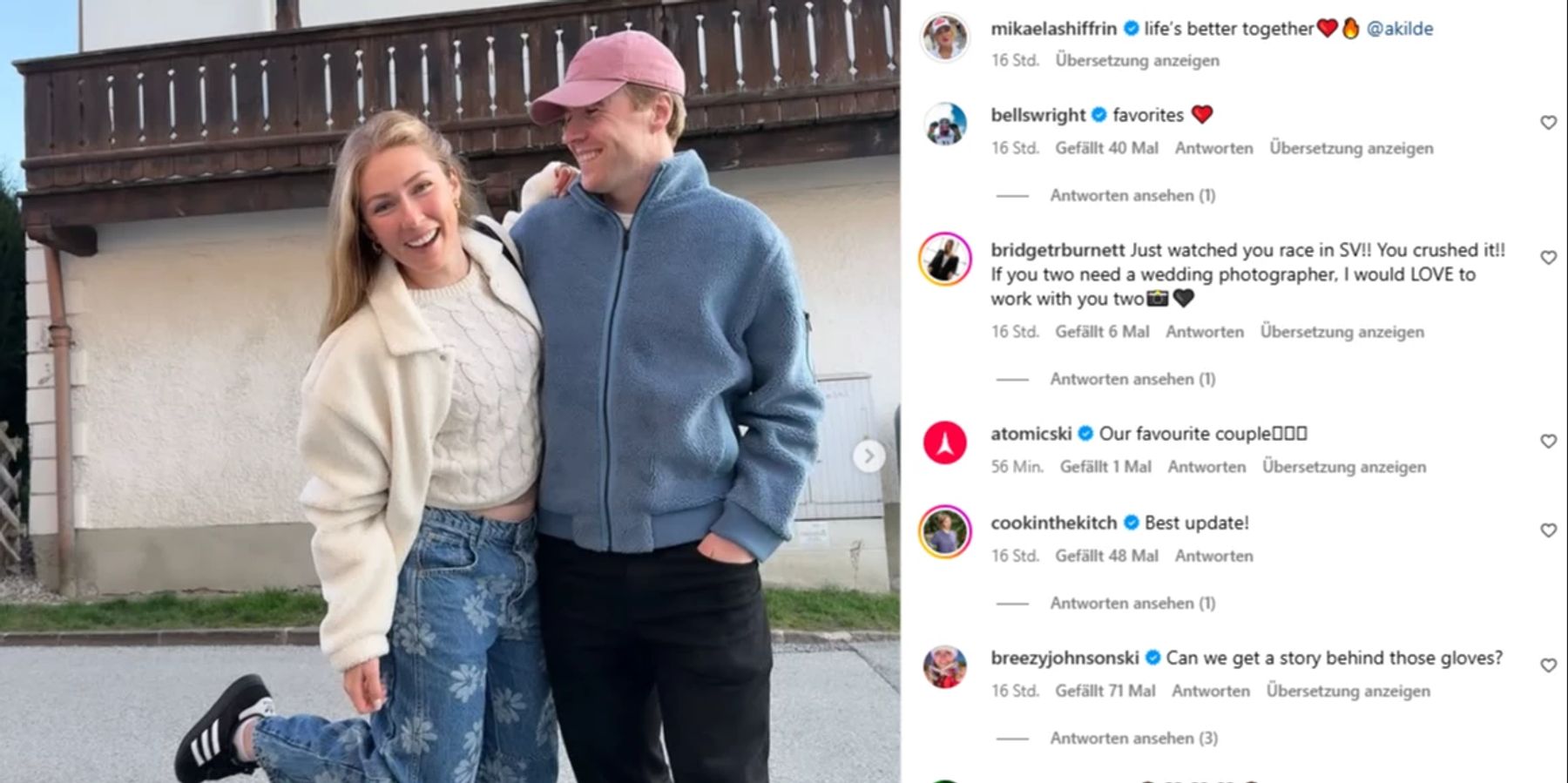 Mikaela Shiffrin & Aleksander Kilde: Ski-Traumpaar «wieder vereint ...