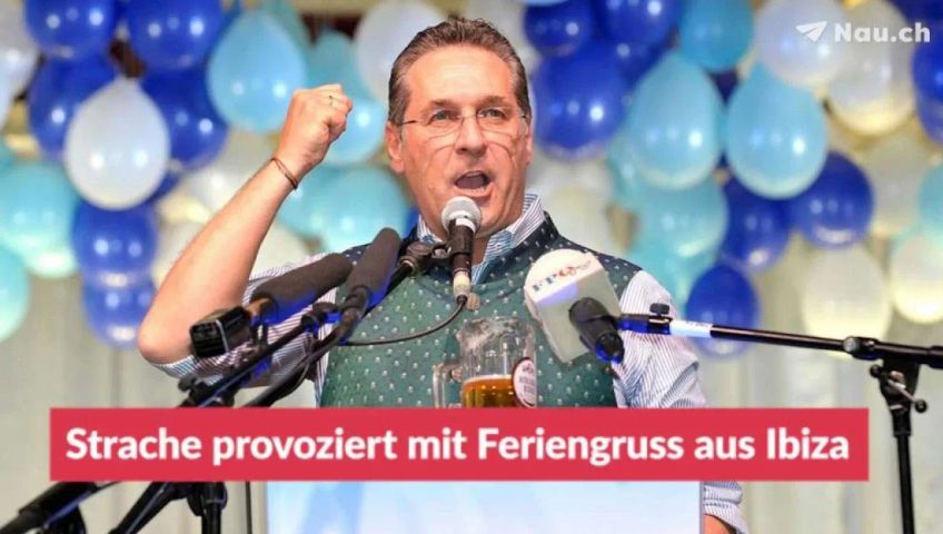 Heinz-Christian Strache grüsst aus Ibiza