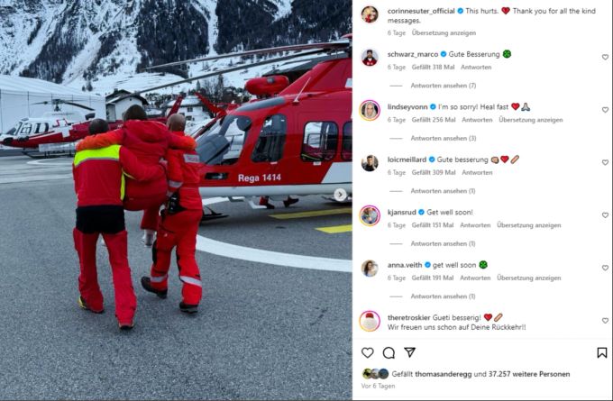 Corinne Suter zeigt Kreuzbandriss-Tränen aus der Reha | Nau.ch