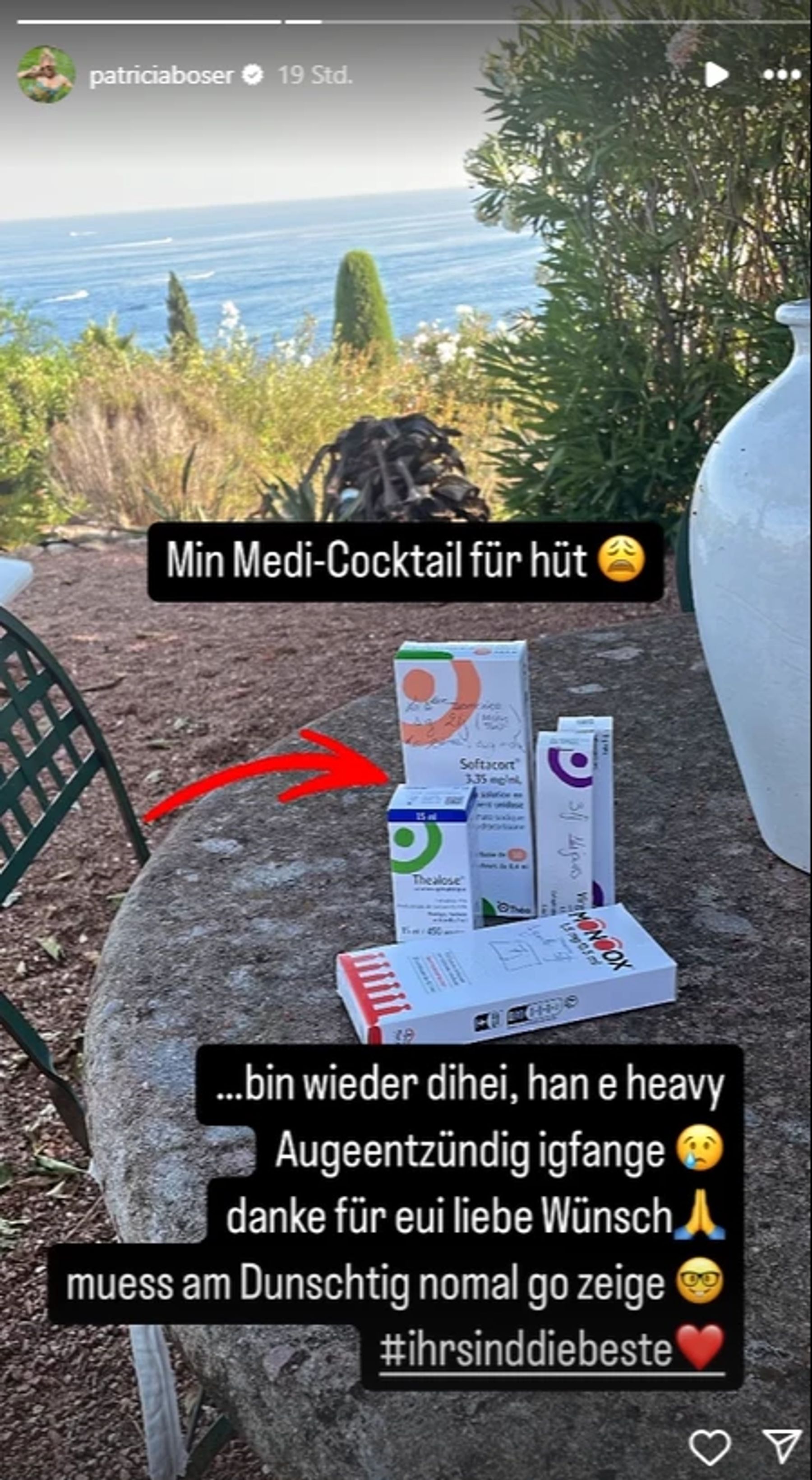 Patricia Boser muss in Ferien notfallmässig zum Augenarzt! | Nau.ch