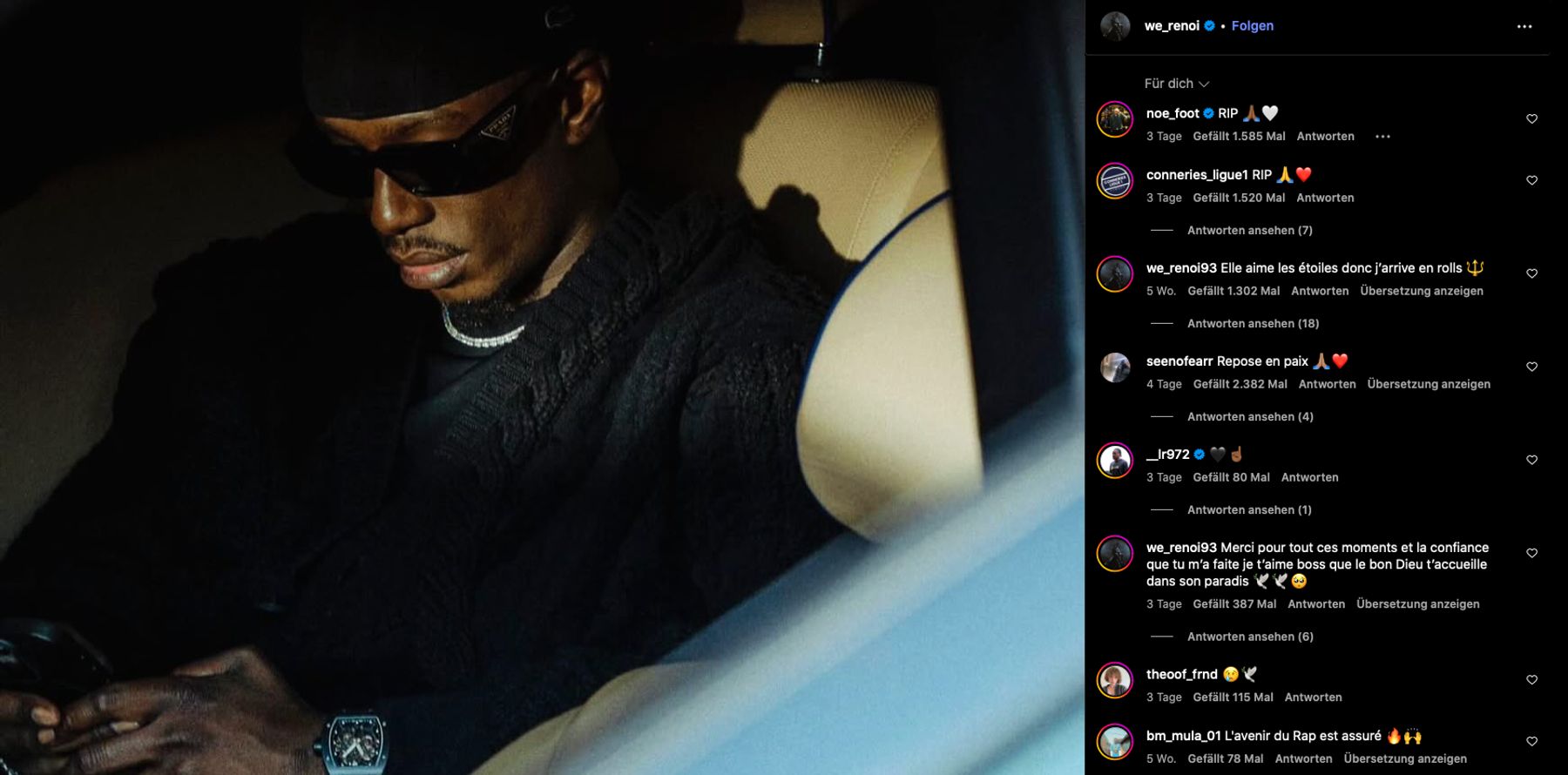 Werenoi: Französischer Rapper stirbt mit 31 Jahren | Nau.ch
